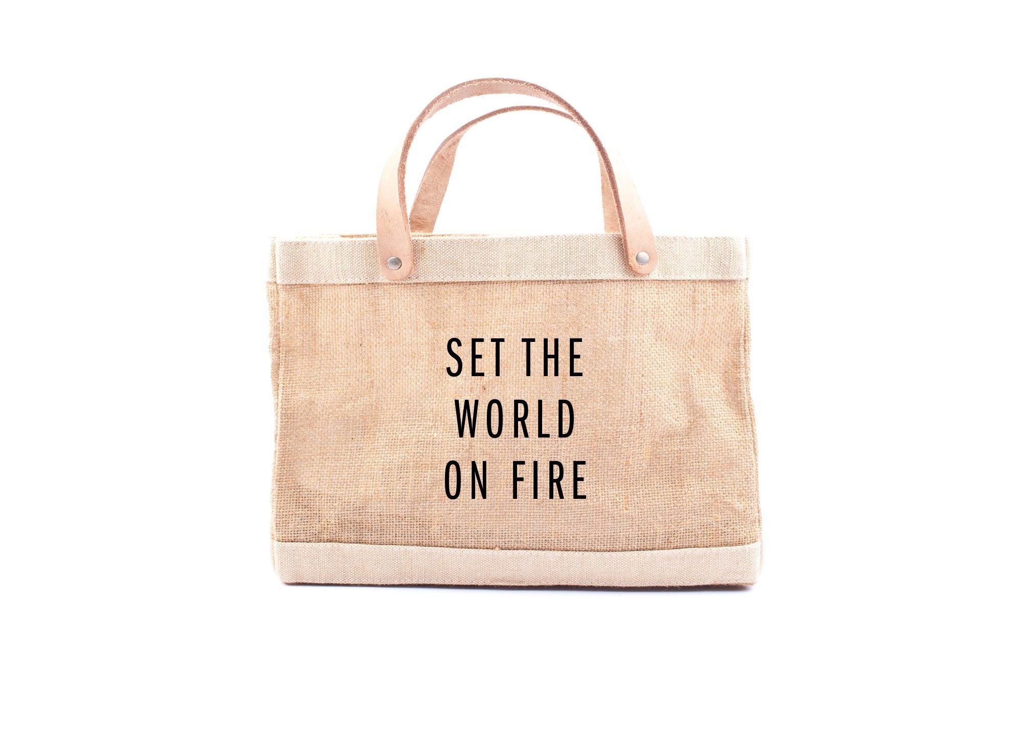Apolis Global - Petite Market Bag "Set the World on Fire" | The Wolf ...